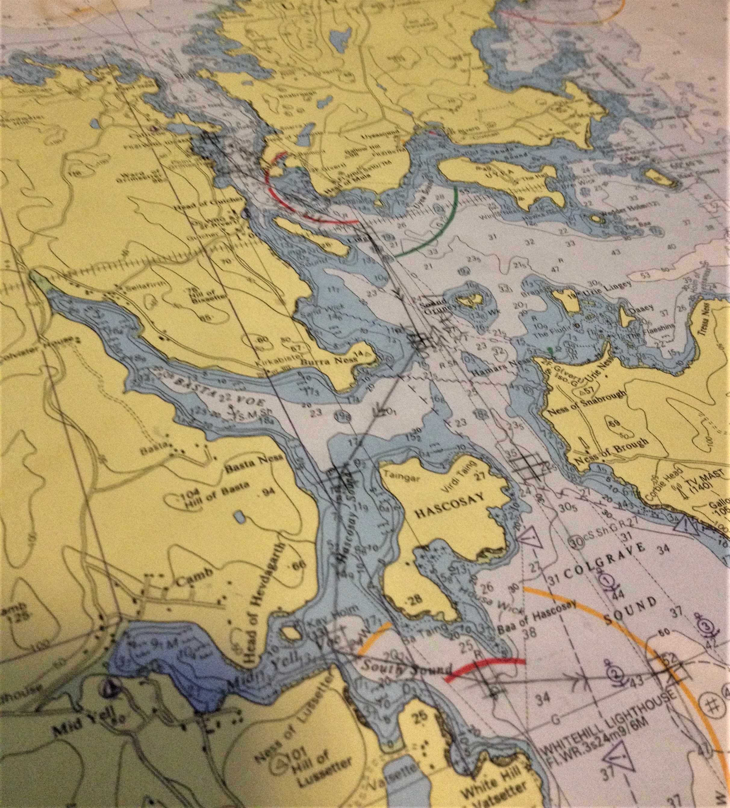 mid yell map – littoral: sci-art project